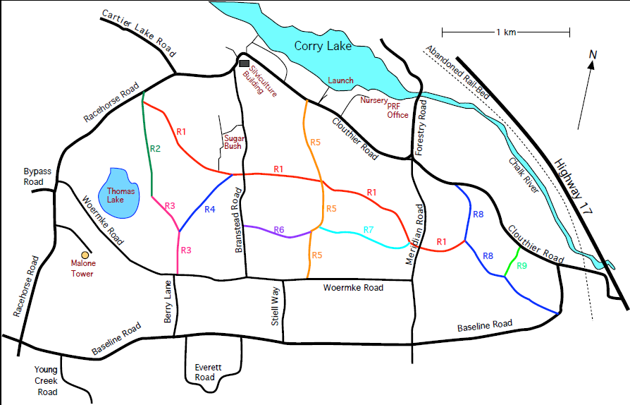 Maps – Friends of the Petawawa Research Forest